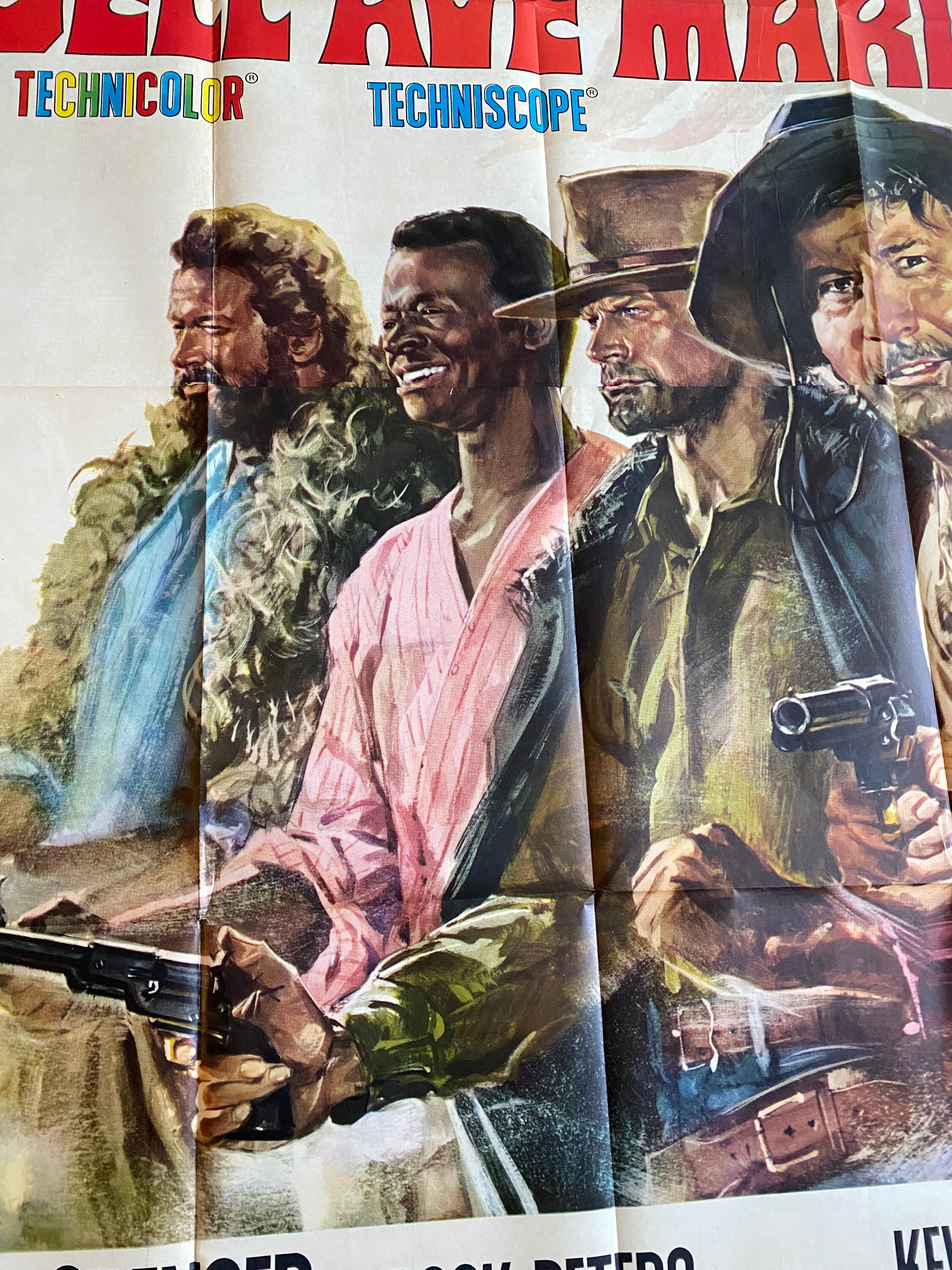 Big Original Film Poster Four Gunmen of Ave Maria Bud Spencer, Terence ...