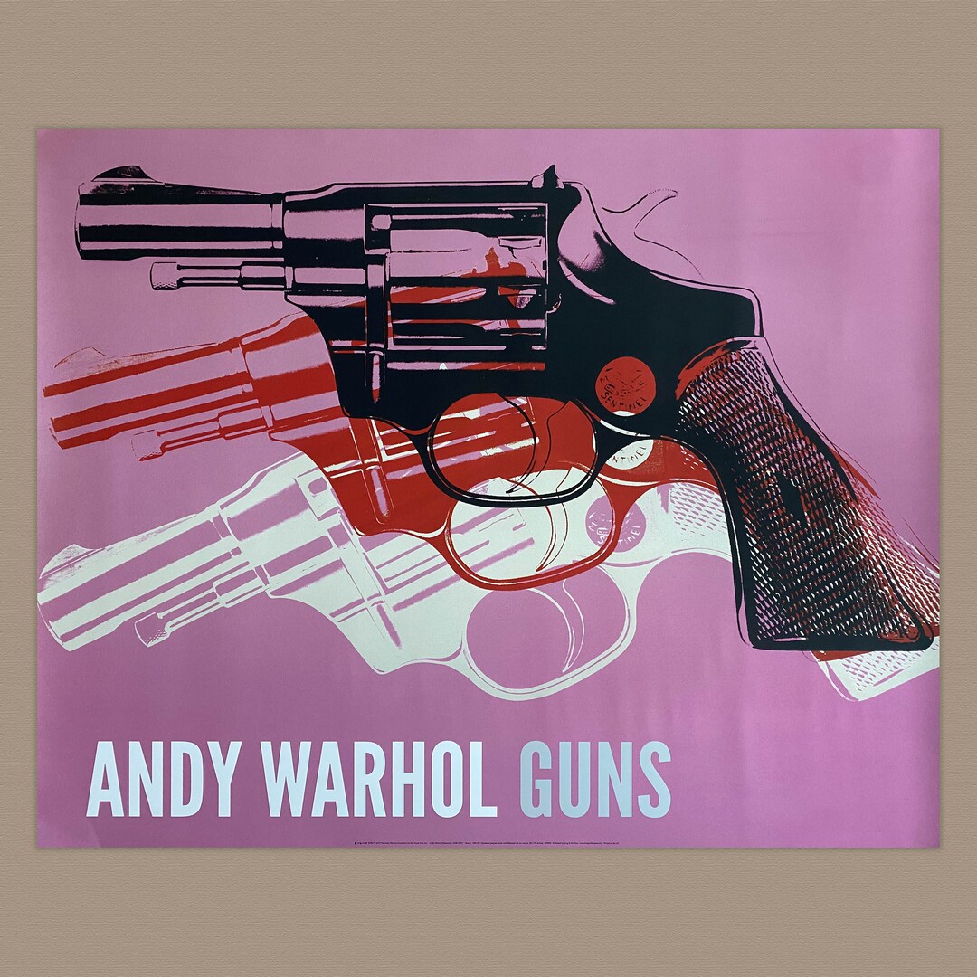 Official Poster Andy Warhol Guns Pop Art 75X90 CM - Etsy