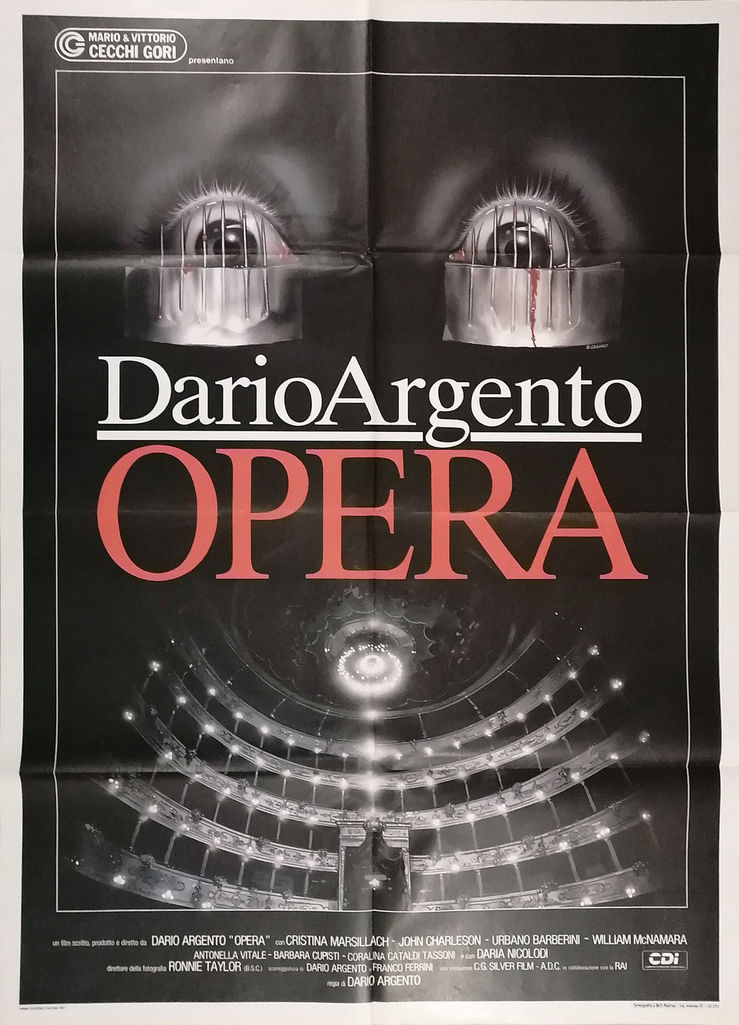Big Vintage Movie Posters 2F Terror at the Opera Dario Argento - Etsy UK