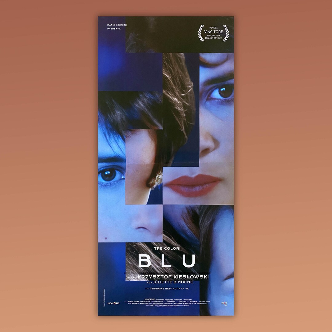 Film Poster Three Colours Blue Krzysztof Kieslowski - Etsy