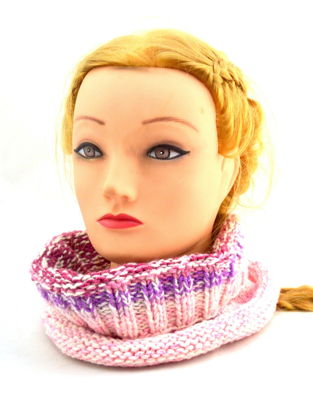 Snood Collar Pink Choker for Girls Heylaineinfrance, - Etsy