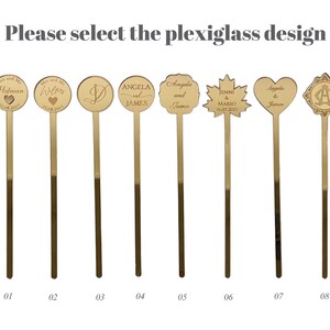 Custom Cocktail Stirrer, Swizzle Stick, Personalized Drink Stir Stick ...