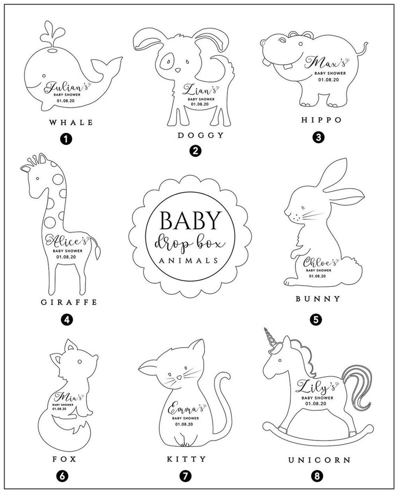 Personalized Wooden Baby Memory Book Photo Album With Animals | Etsy