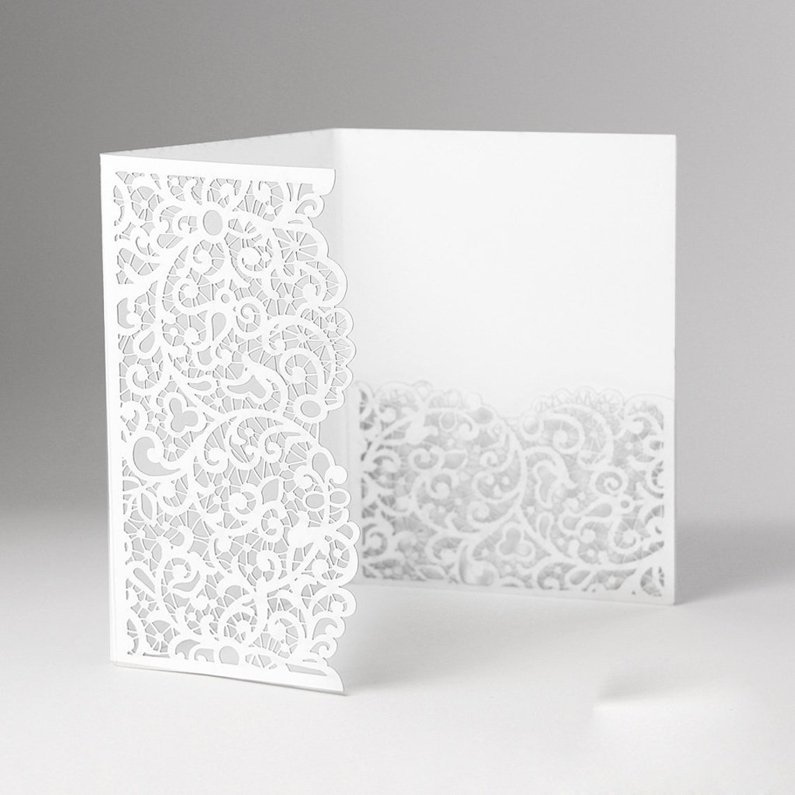 Laser Cut Covers ONLY Pocket Fold Invitations 6 Colours - Etsy
