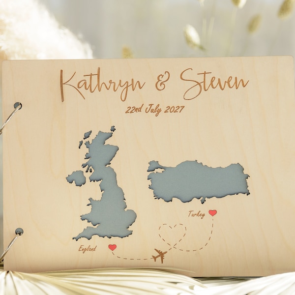 Map Guest Book - Etsy