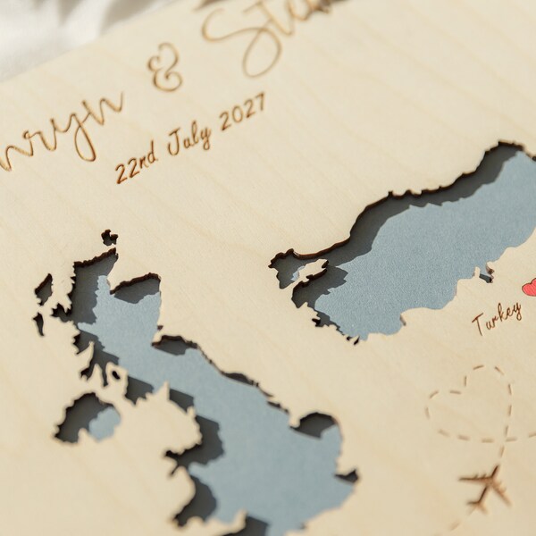 Guest Book Map - Etsy