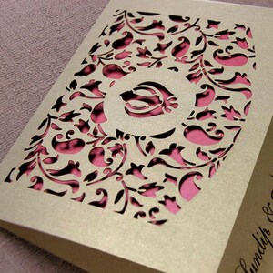 Filigrane Laser cut Lace Sikh Fold Indisch Hindu Asiatische ...