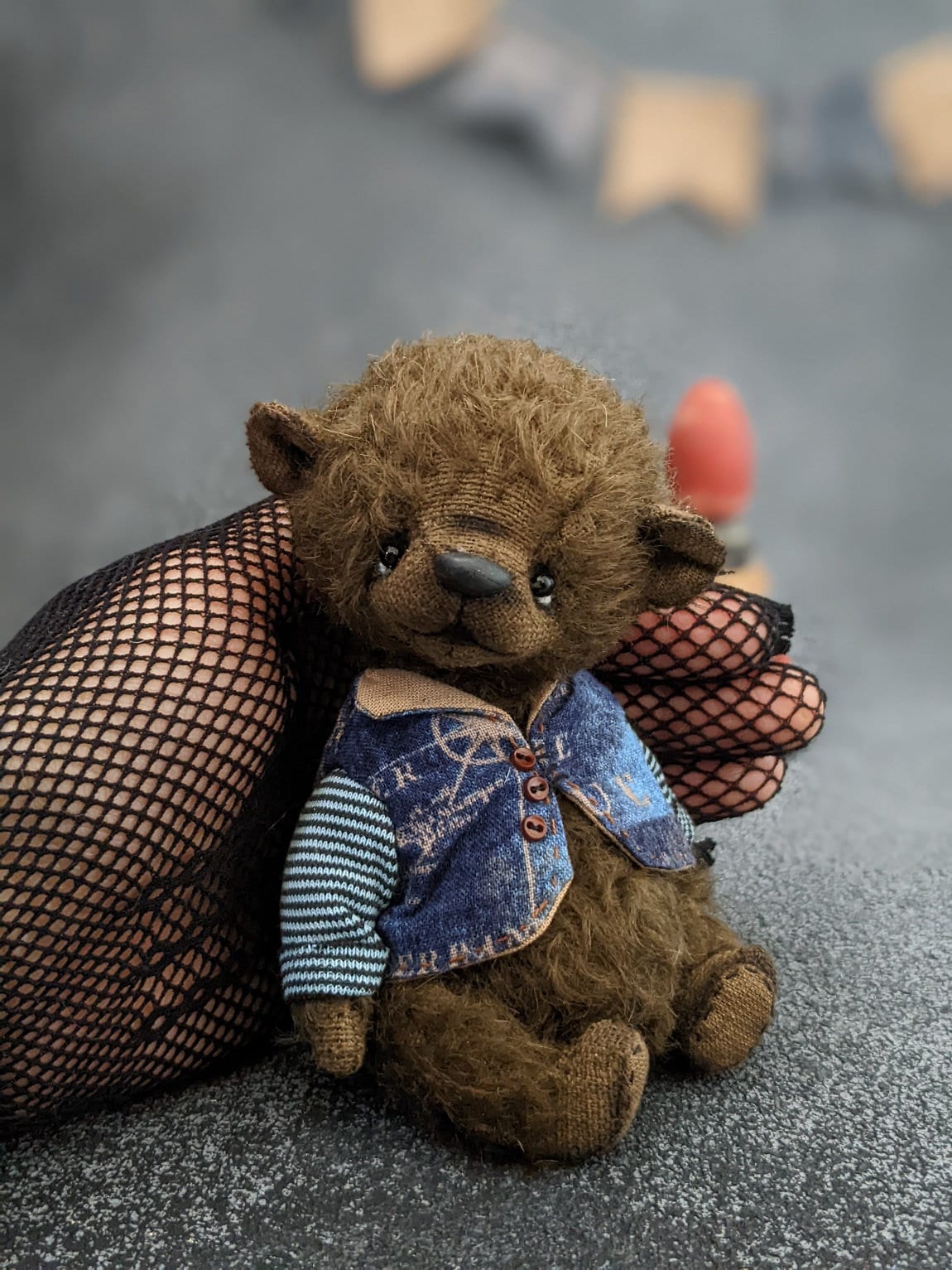 Artist Teddy Bear Sewing Pattern. PDF JPEG Format. Artist Teddy Bear ...