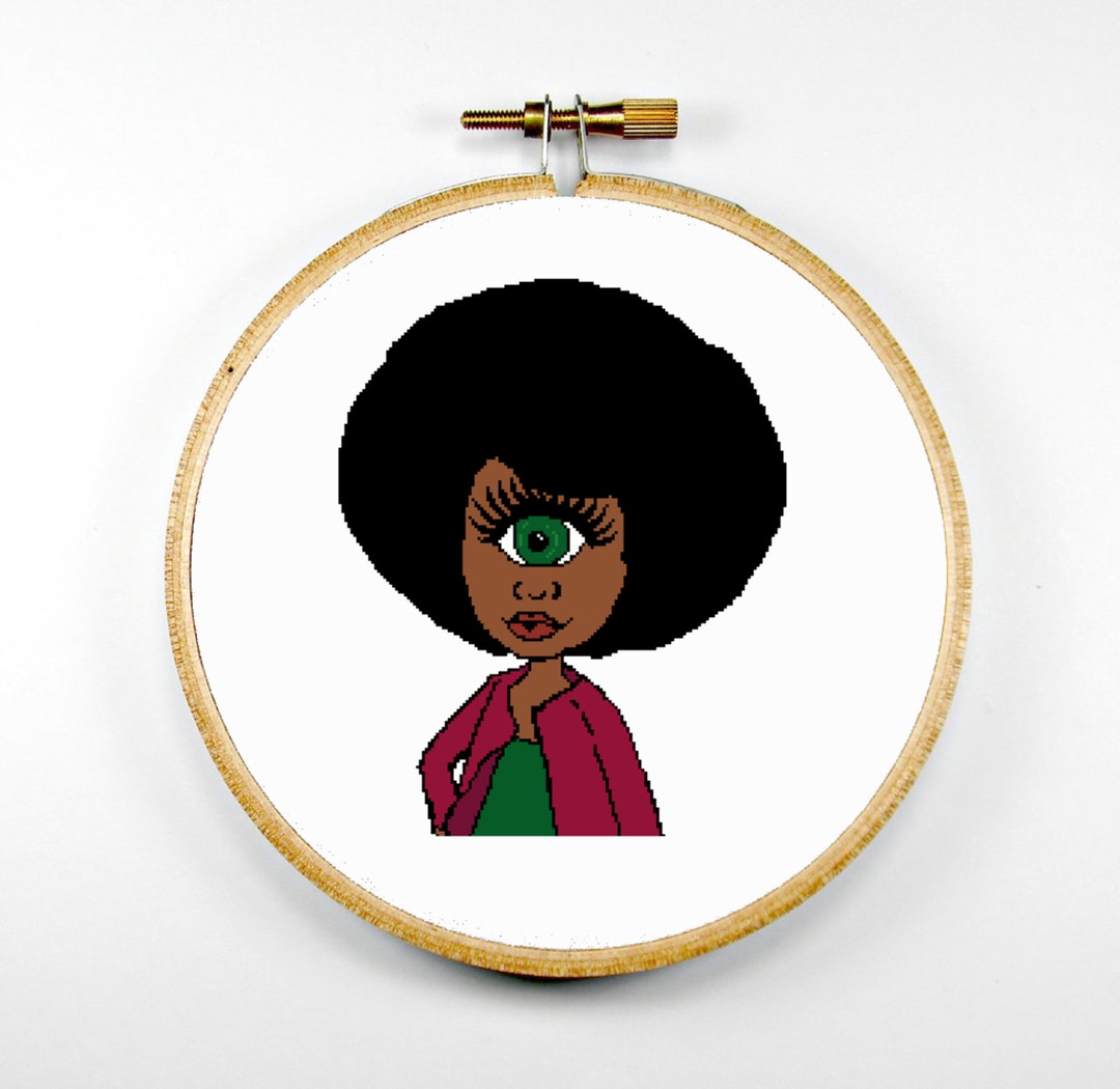 Stylin' Cyclops Girl Cross Stitch Pattern - Etsy