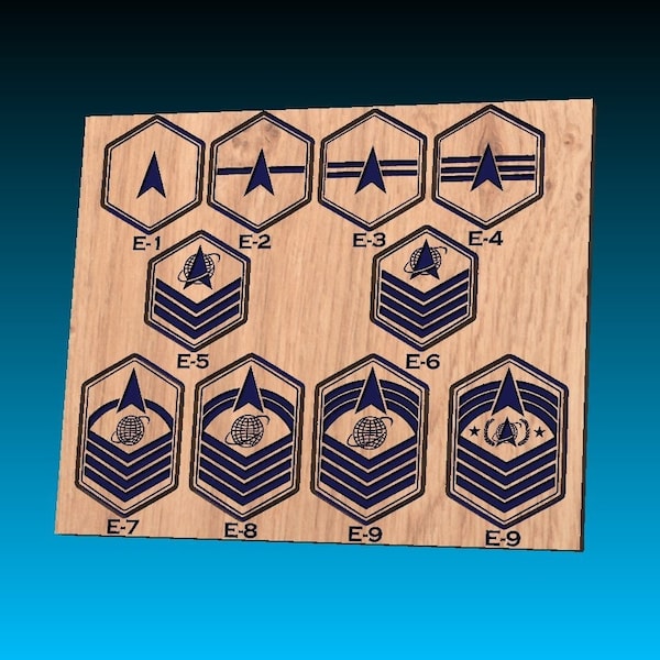 Space Force Rank Svg - Etsy