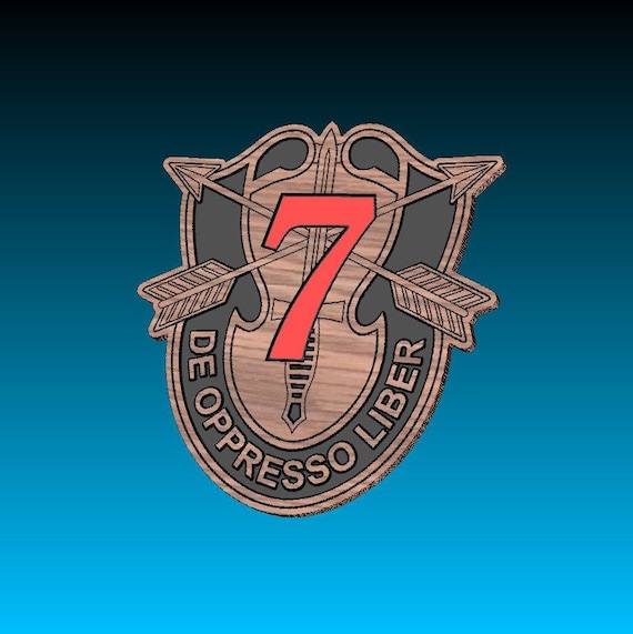 7th Special Forces Group SFG Airborne Crest Patch Logo - Etsy