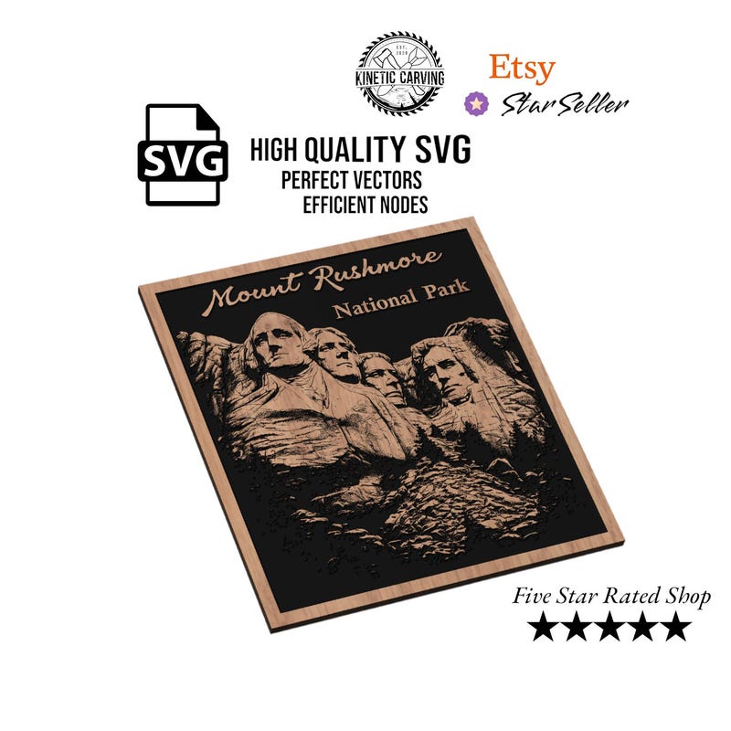 Mount Rushmore Svg - Etsy