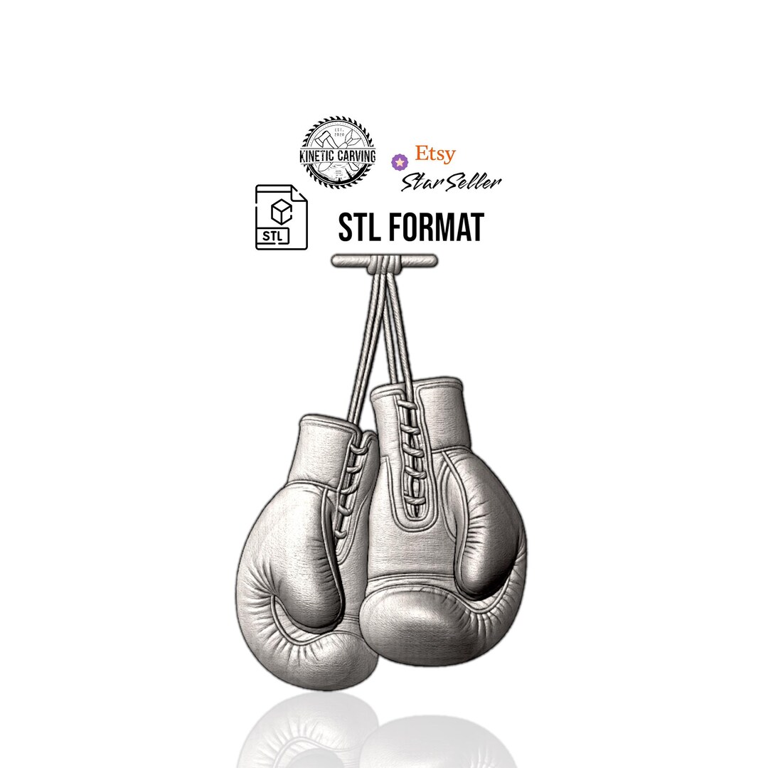 Boxing Gloves STL File | Sports 3D Model for CNC Cutting, 3-D Printing ...