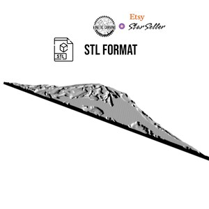 Mount Rainier STL File: 3D Printable Terrain Model for CNC (digital ...