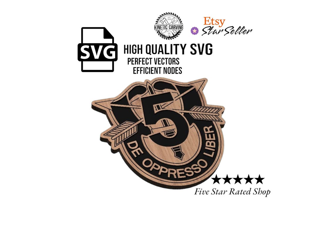5th Special Forces Group SVG, Military Logo, CNC, Lasering (digital ...