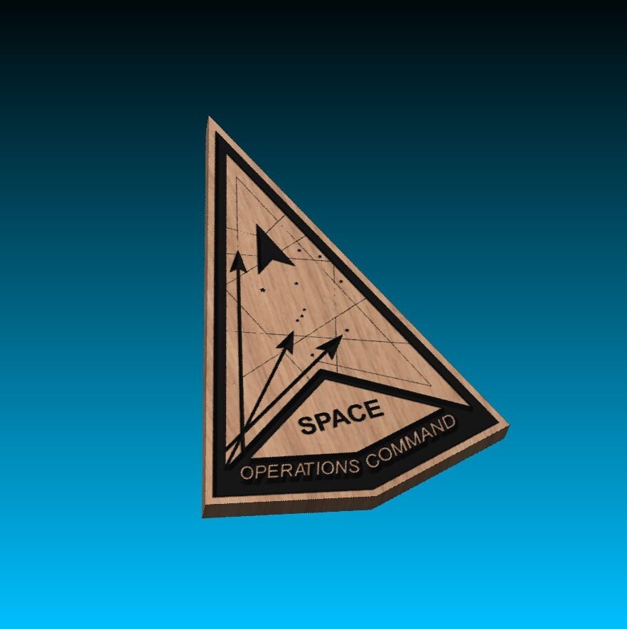 Space Force Operations Command Patch Military SVG File for Woodworking ...