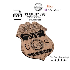 ATF Badge SVG: CNC Laser Cut File (digital Download) - Etsy