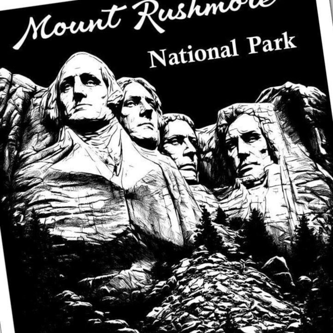 Mount Rushmore SVG | CNC Laser Cut File, Wood Wall Art, Glowforge ...