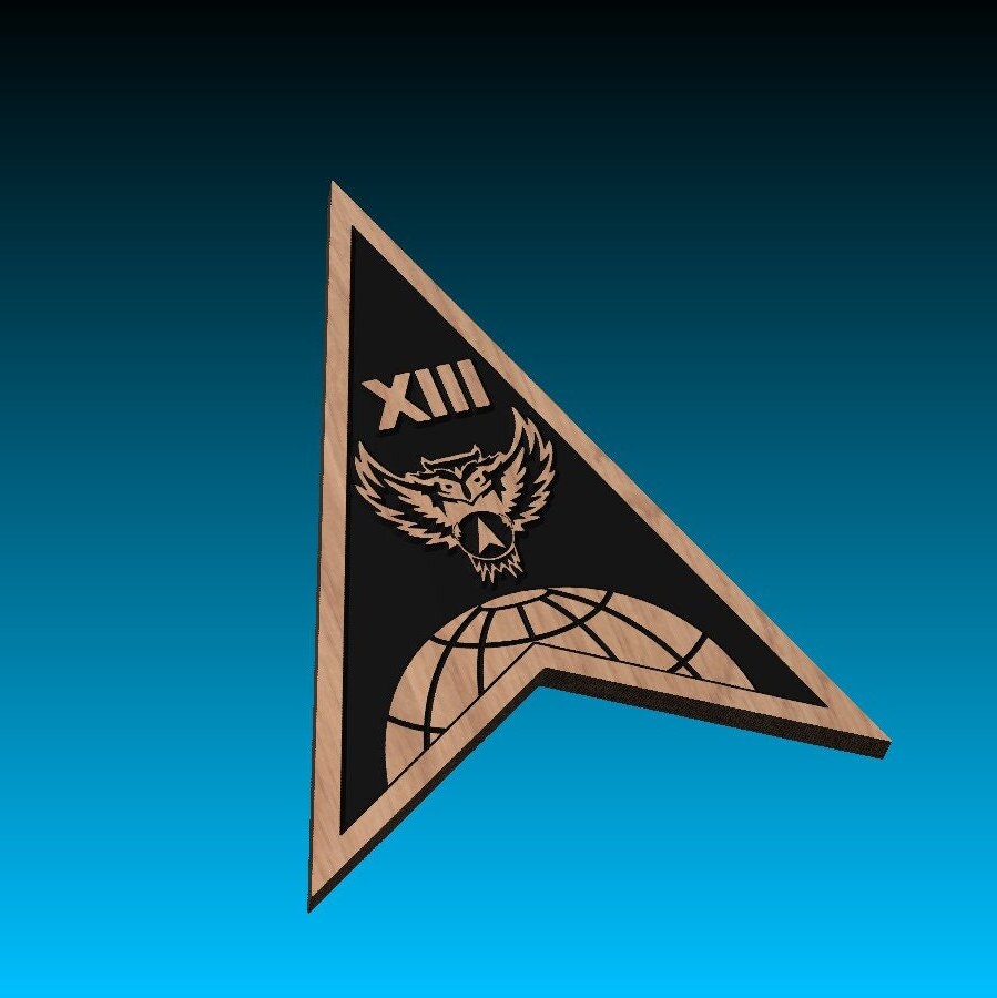 Space Force Delta 13 Command Patch Military SVG File for Woodworking ...