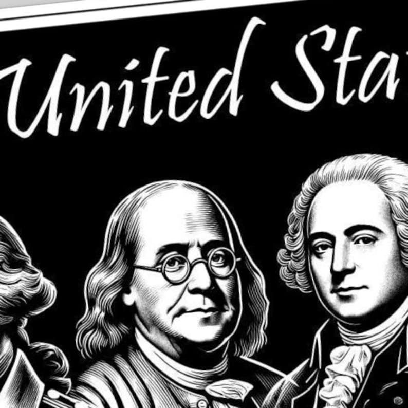 Founding Fathers SVG | CNC Laser Cut File, Wood Wall Art, Glowforge ...
