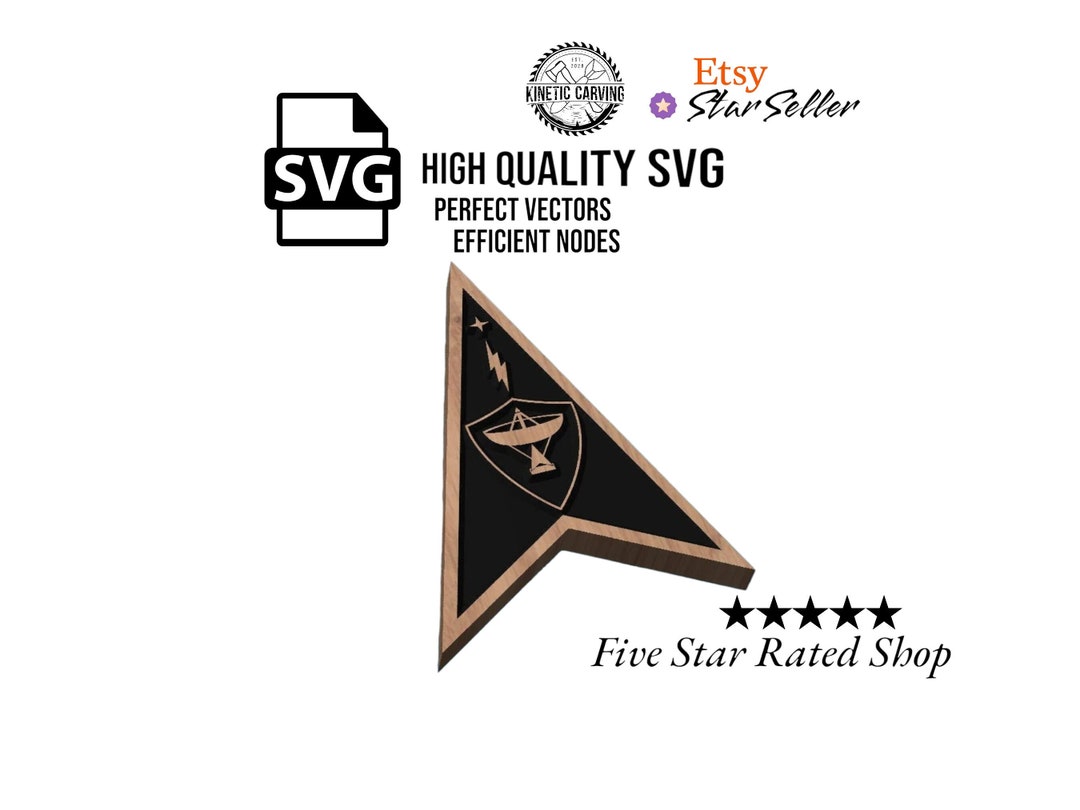 Space Force Delta 6 Command Patch Military SVG File for Woodworking ...