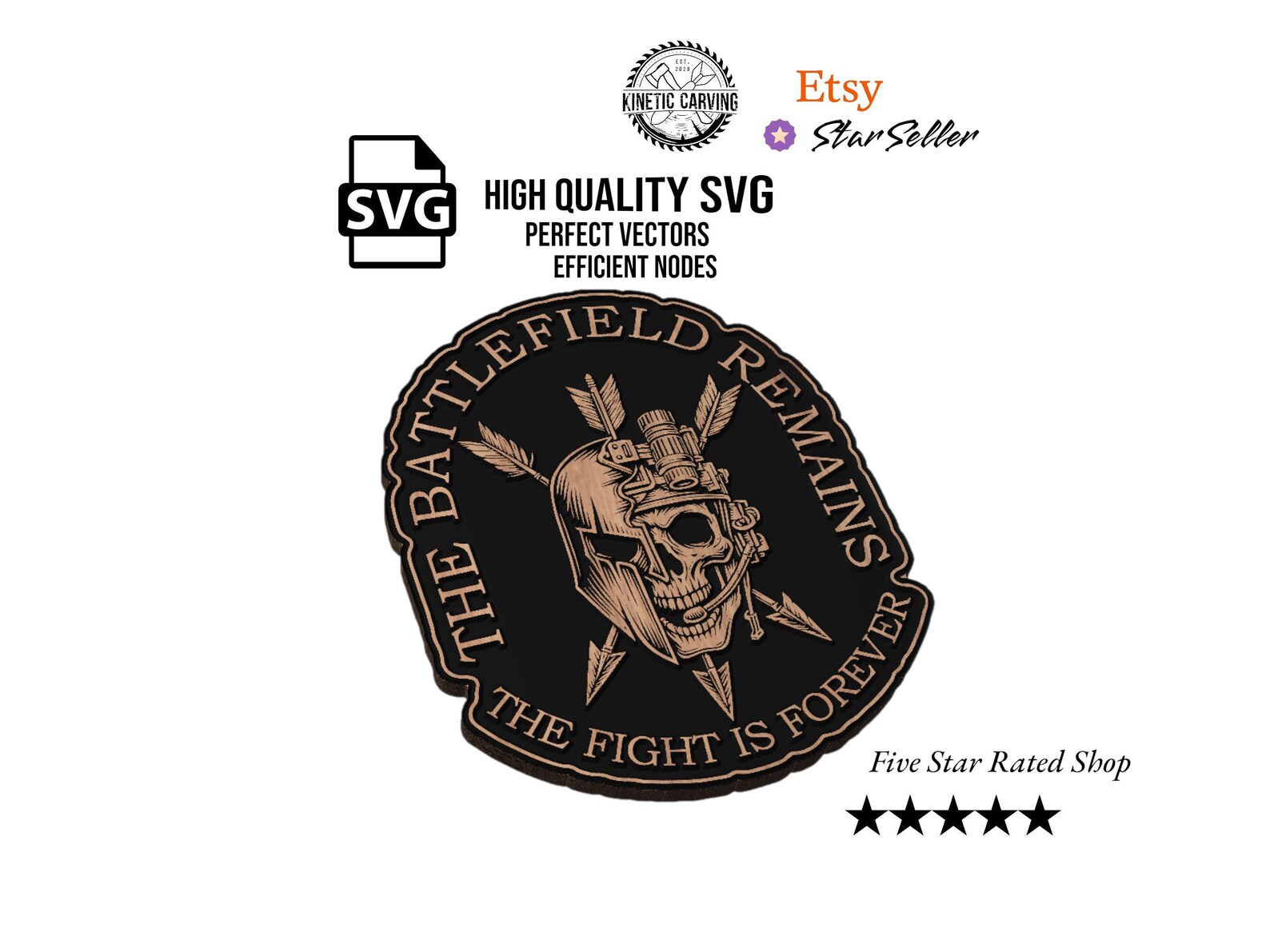Battlefield Remains SVG | CNC Laser Cut File, Wood Wall Art, Glowforge ...
