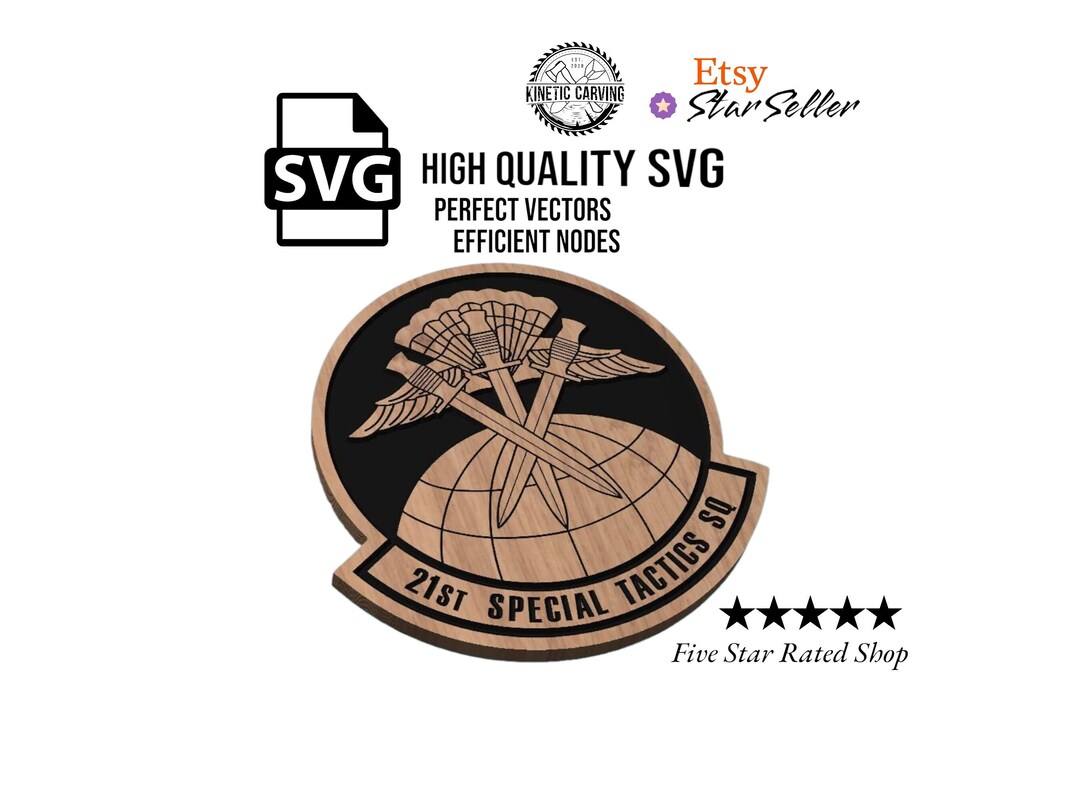 21st STS Patch Military SVG File: CNC, Woodworking, Printing (digital ...