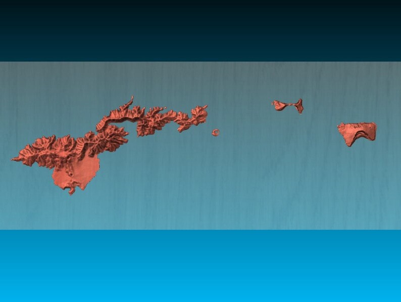 3D STL Model of American Samoa, USA for 3D Printing, CNC Woodworking - Etsy