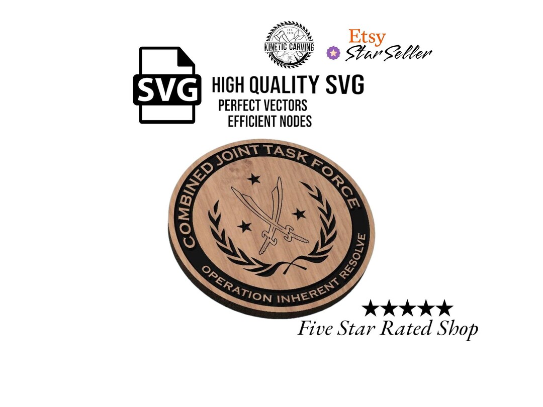 Operation Inherent Resolve (OIR) Military Patch SVG | CNC Laser Cut ...