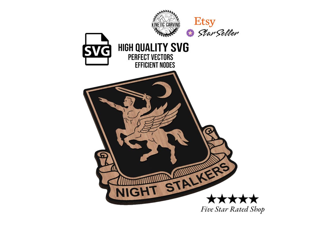 160th SOAR Night Stalkers SVG File: Laser Cut CNC Design (digital ...