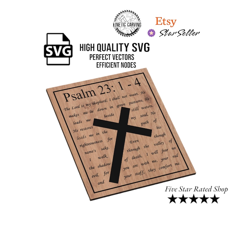 Psalm 23 Svg - Etsy