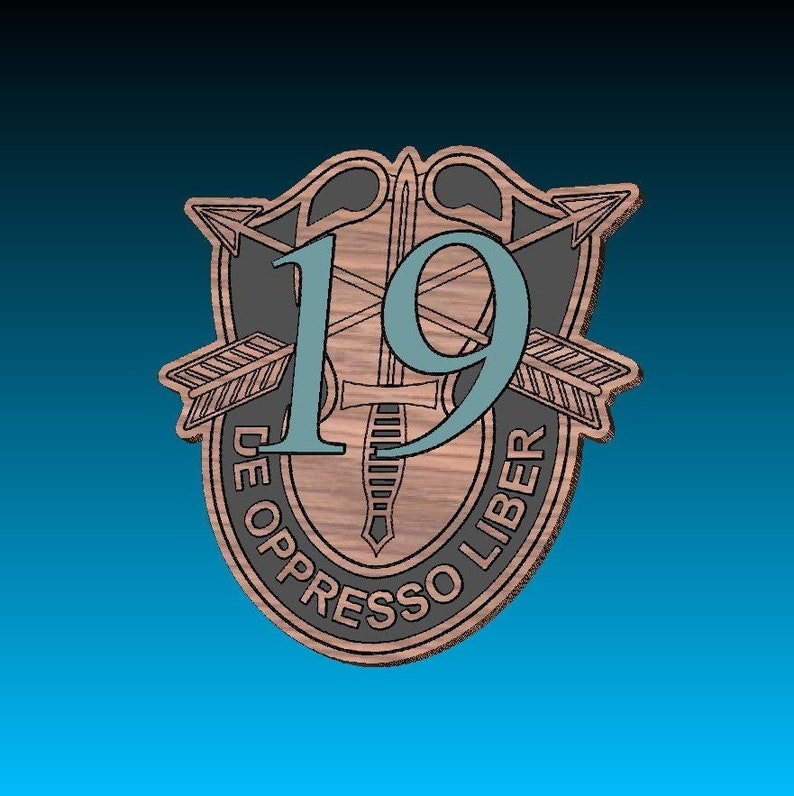 19th Special Forces Group SFG Airborne Crest Patch Logo - Etsy