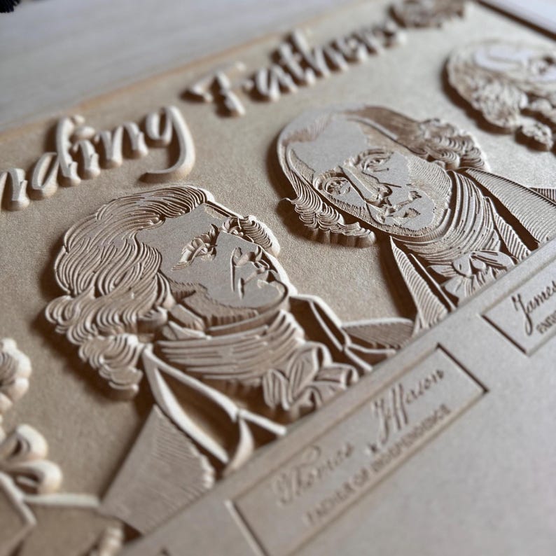 Founding Fathers SVG File: Laser Cut CNC Vector Design (digital ...