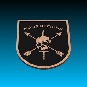 Special Forces Nous Defions Patch Logo Military SVG File for ...