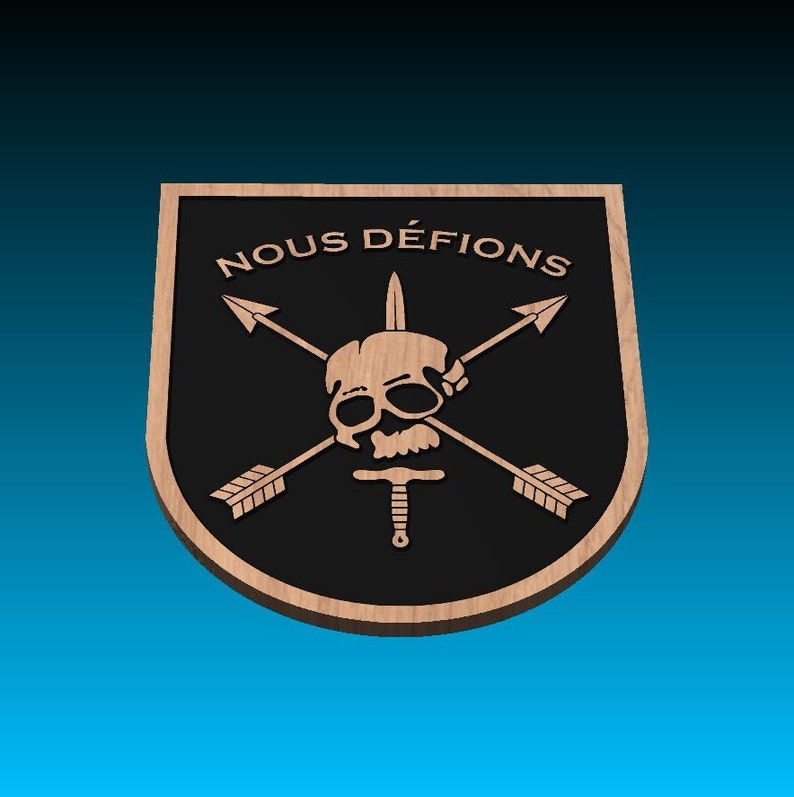 Special Forces Nous Defions Patch Logo Military SVG File for ...