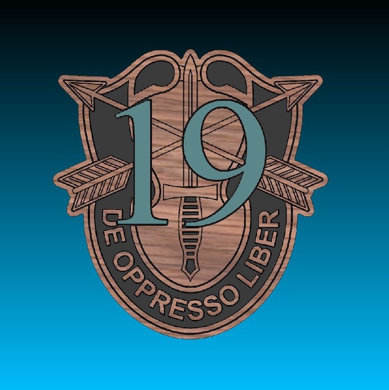 19th Special Forces Group SFG Airborne Crest Patch Logo - Etsy