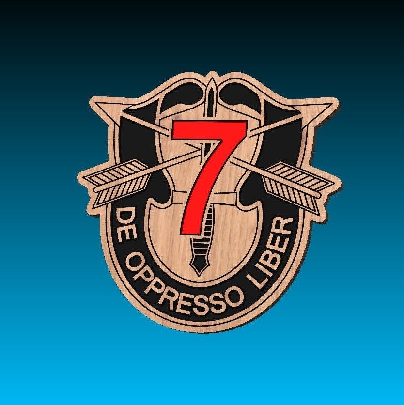 7th Special Forces Group SFG Airborne Crest, Patch, Logo Military SVG ...