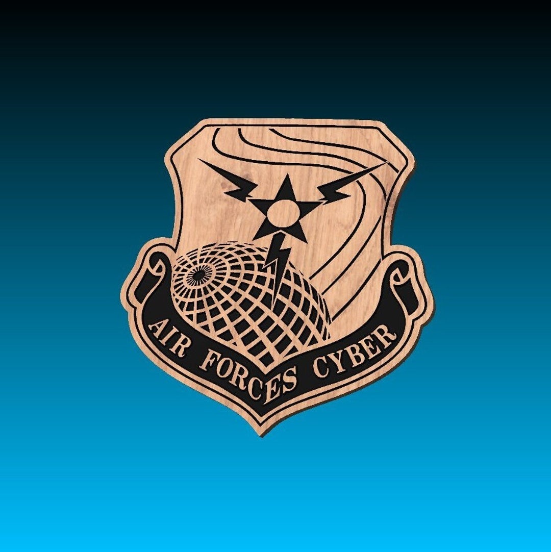 Air Forces Cyber Patch Military SVG File for Woodworking CNC - Etsy