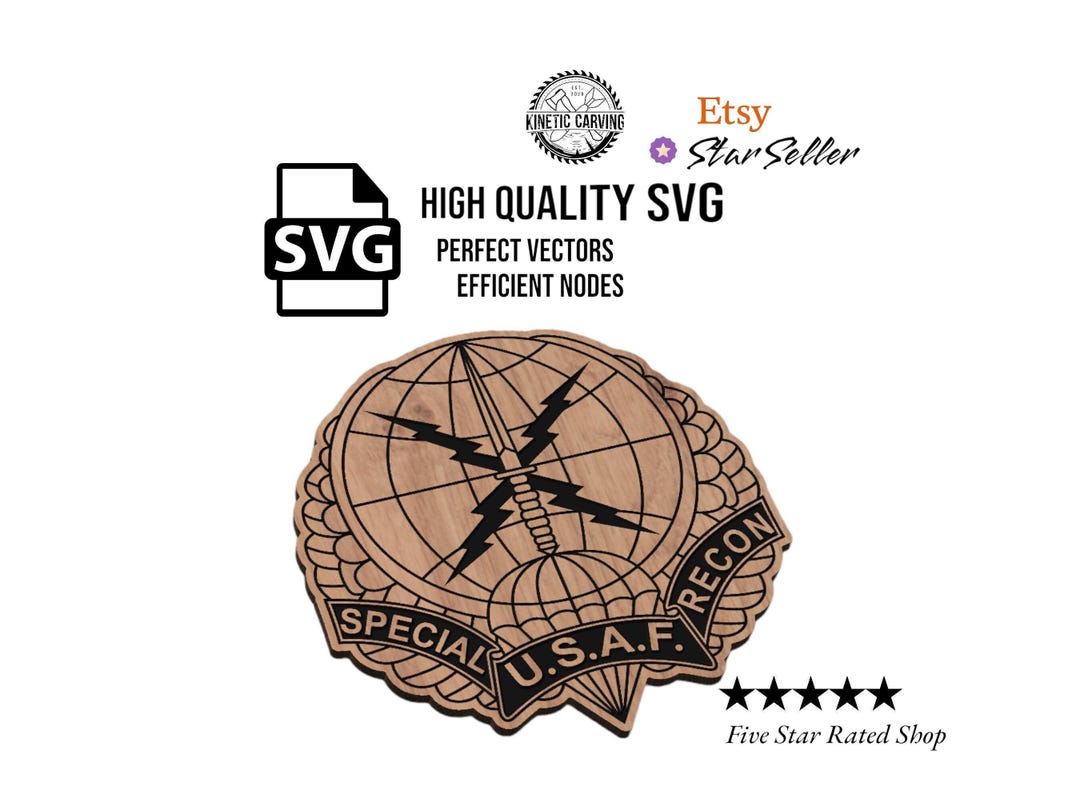 Air Force Special Recon SVG | CNC Laser Cut File, Wood Wall Art ...