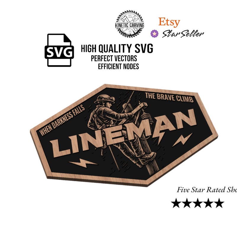 Lineman Svg Files - Etsy