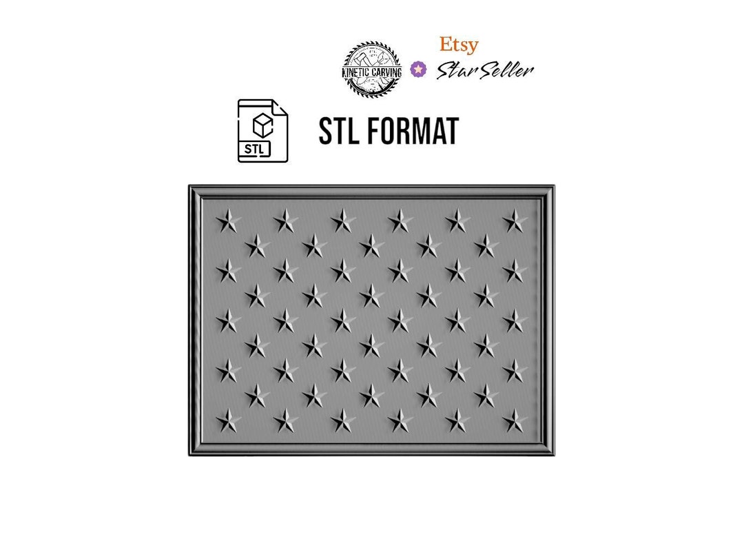 American Flag Union STL File for CNC Woodworking - Etsy