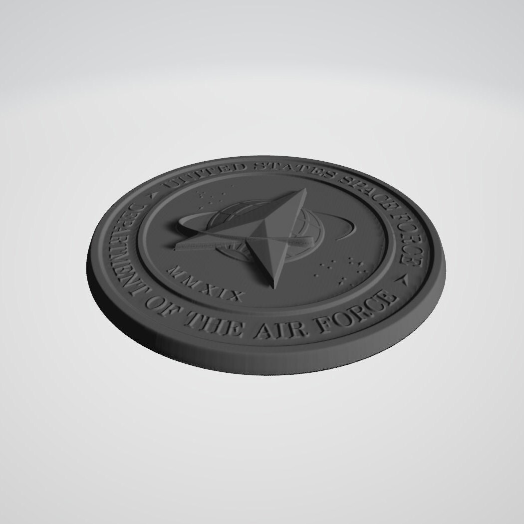 Space Force Military Logo STL File for Woodworking, CNC, Printing and ...