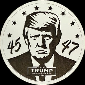 President Trump 45 | 47 SVG File for Woodworking, CNC, Printing and ...