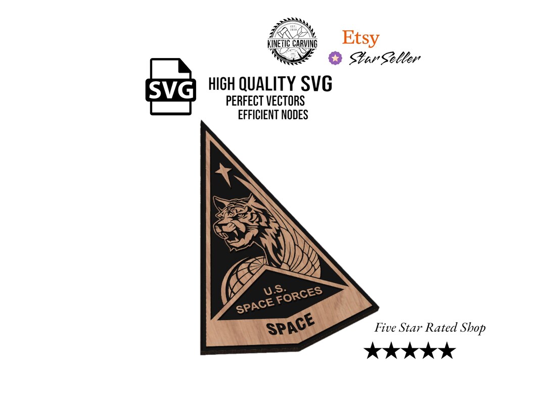 United States Space Forces Space Command Patch Military SVG File for ...