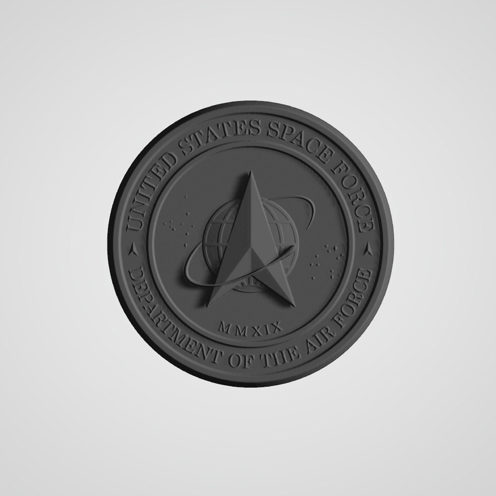 Space Force Military Logo STL File for Woodworking, CNC, Printing and ...