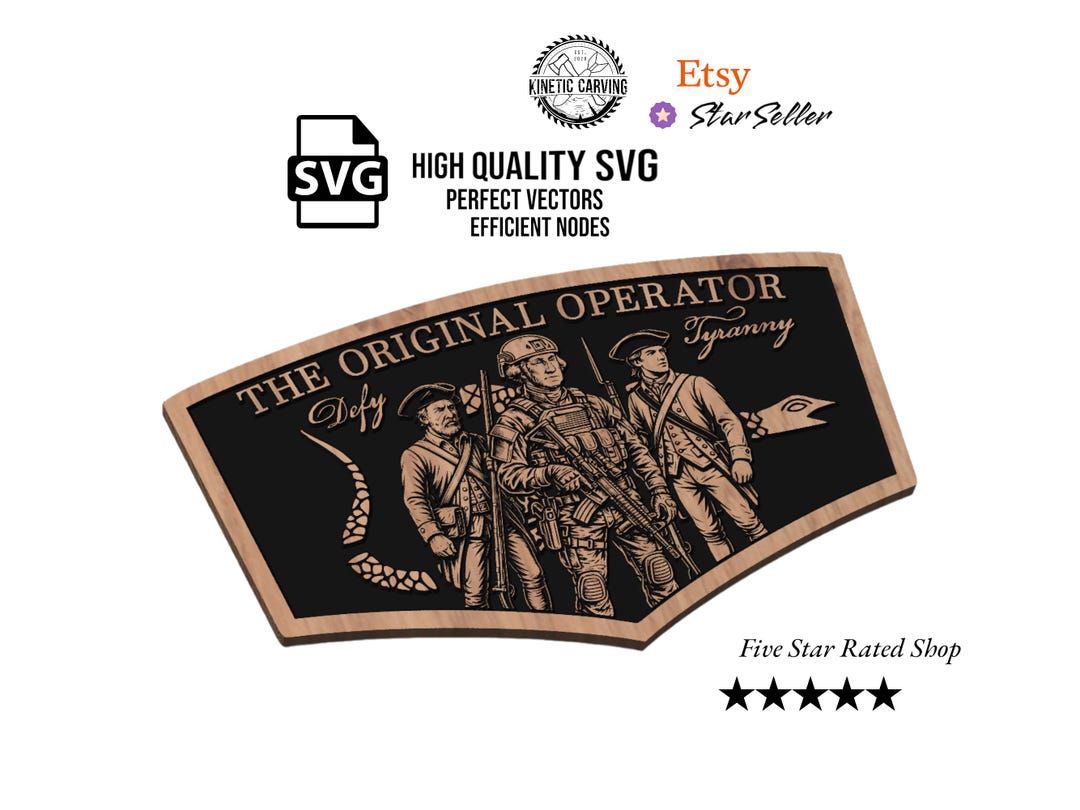 George Washington: the Original Operator SVG for CNC Laser Cut File ...