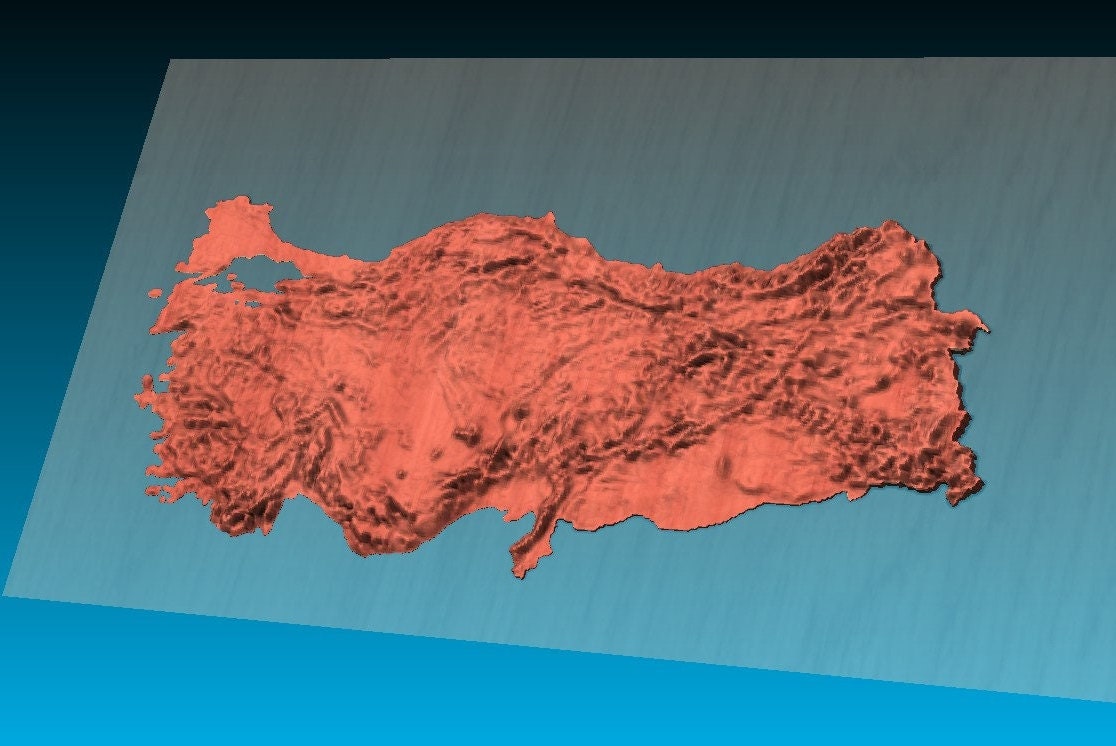 3D STL Model of Turkey for 3D Printing, CNC Woodworking - Etsy