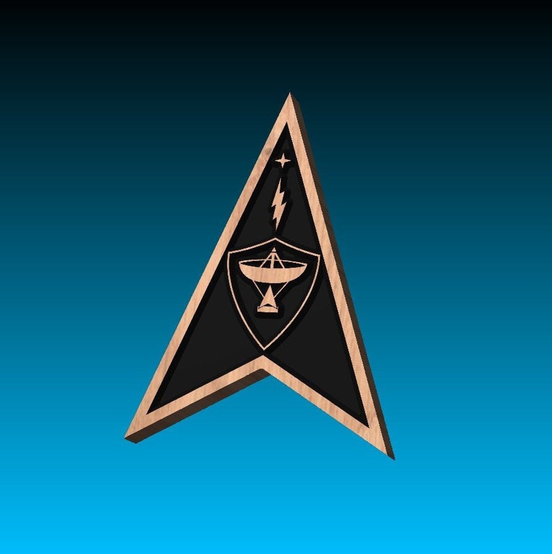 Space Force Delta 6 Command Patch Military SVG File for Woodworking ...