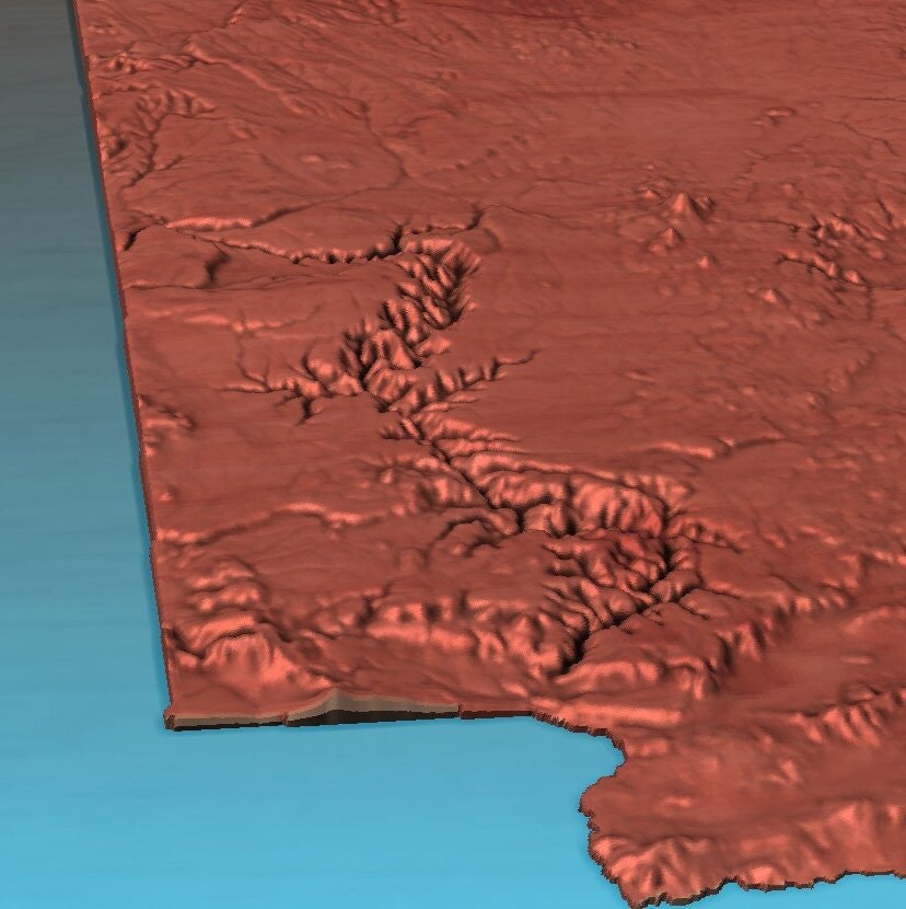 3D STL Model of Arizona USA for 3D Printing CNC Woodworking - Etsy