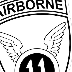 11th Airborne Division SVG | Military CNC Laser Cut File, Wood Wall Art ...